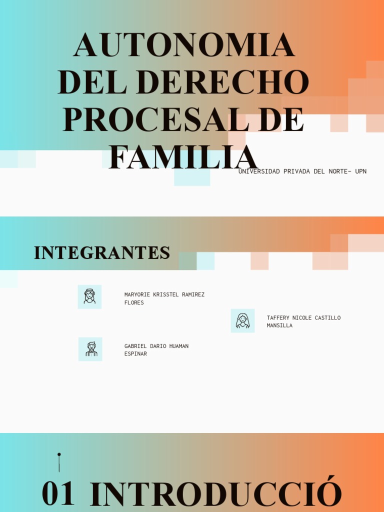 Autonomia Del Derecho Procesal Familia | PDF | Ley procesal ...