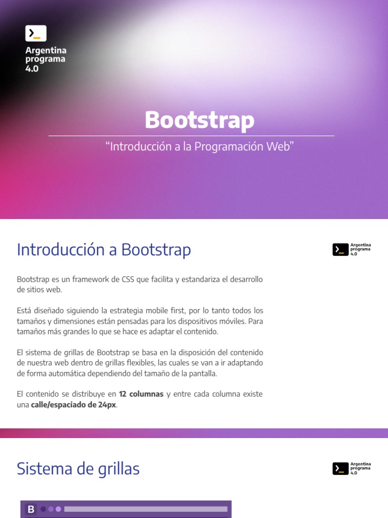Clase 09 - Bootstrap | PDF | Bootstrap (marco frontal) | Software Clase 09 - Bootstrap | PDF | Bootstrap (marco frontal) | Software