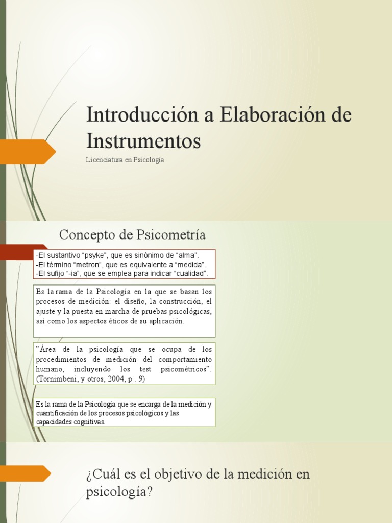 Introducción A Elaboración de Instrumentos | PDF | Validez (Estadísticas) | Inteligencia