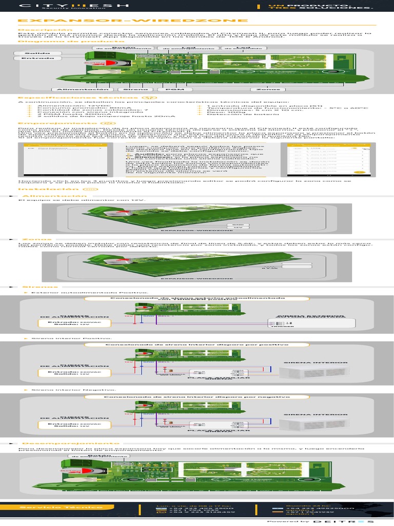 Citymesh Manual Placa Expansora | PDF | Diodo emisor de luz ...