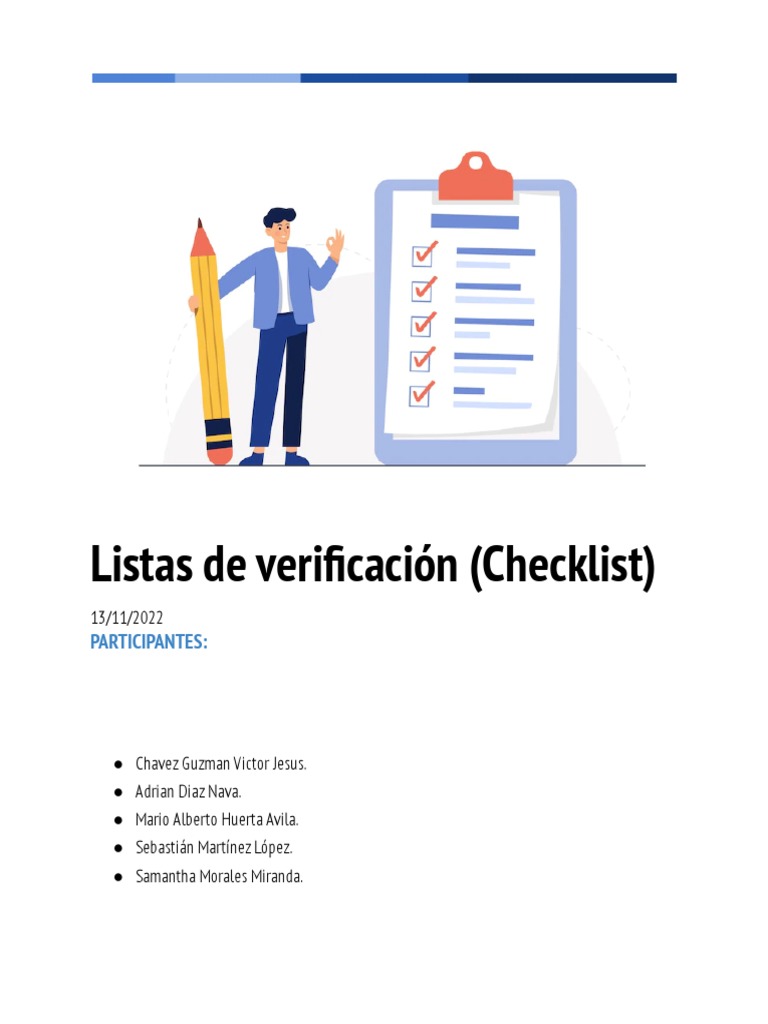 Checklist | PDF | Procesos de negocio