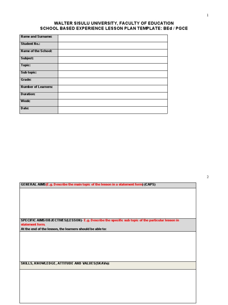 Lesson Plan 2022 | PDF | Lesson Plan | Teaching Method