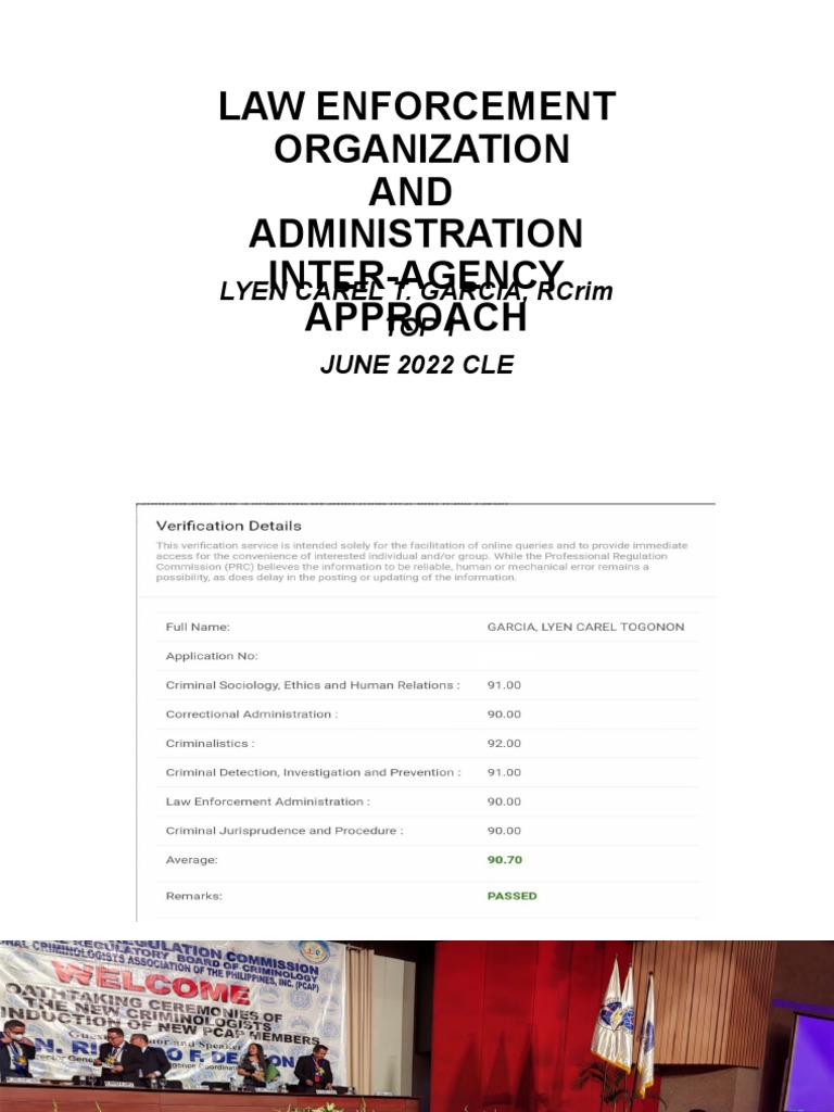 Law Enforcement Admin & Structure | PDF | Police | Hierarchy