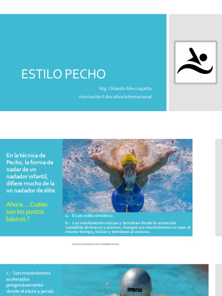 Presentación 07 - NATACIÓN Estilo Pecho | PDF