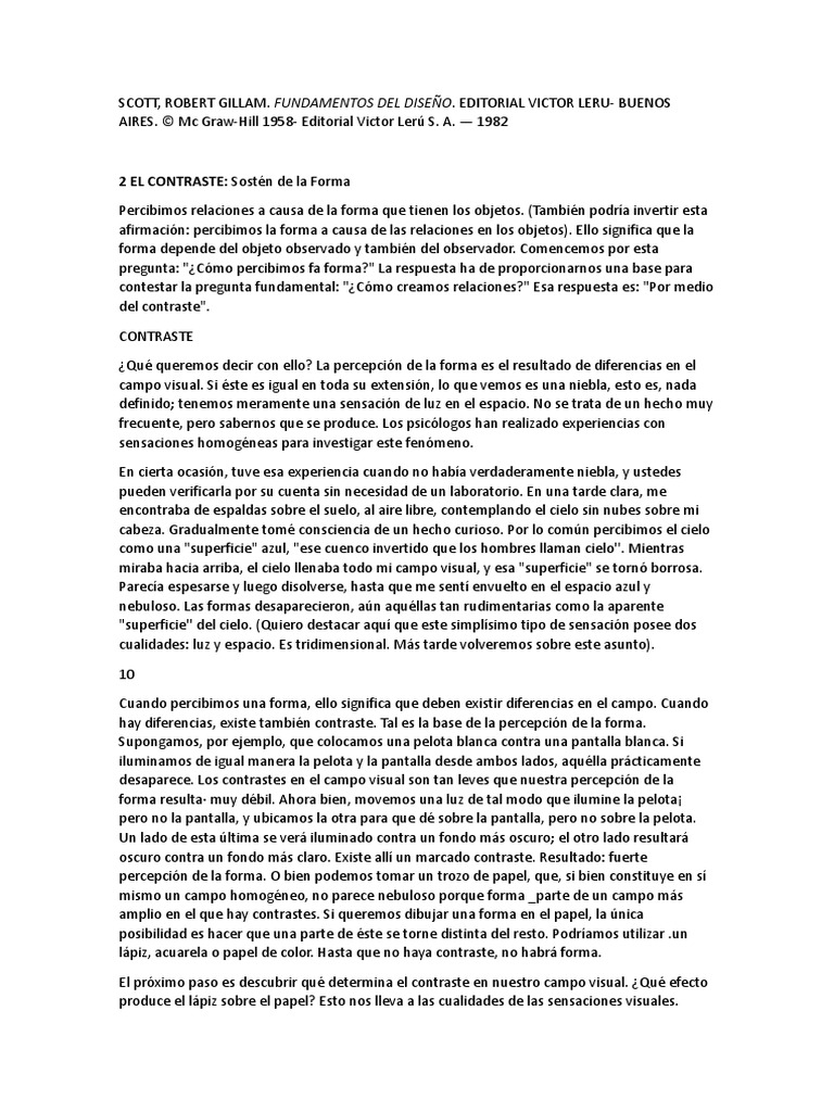 Fundamentos del Diseño de Scott Gillam | PDF | Percepción | Color