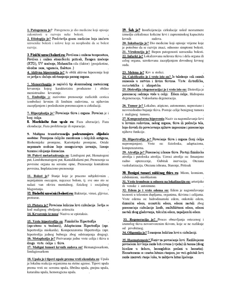 Patoloska Anatomija | PDF