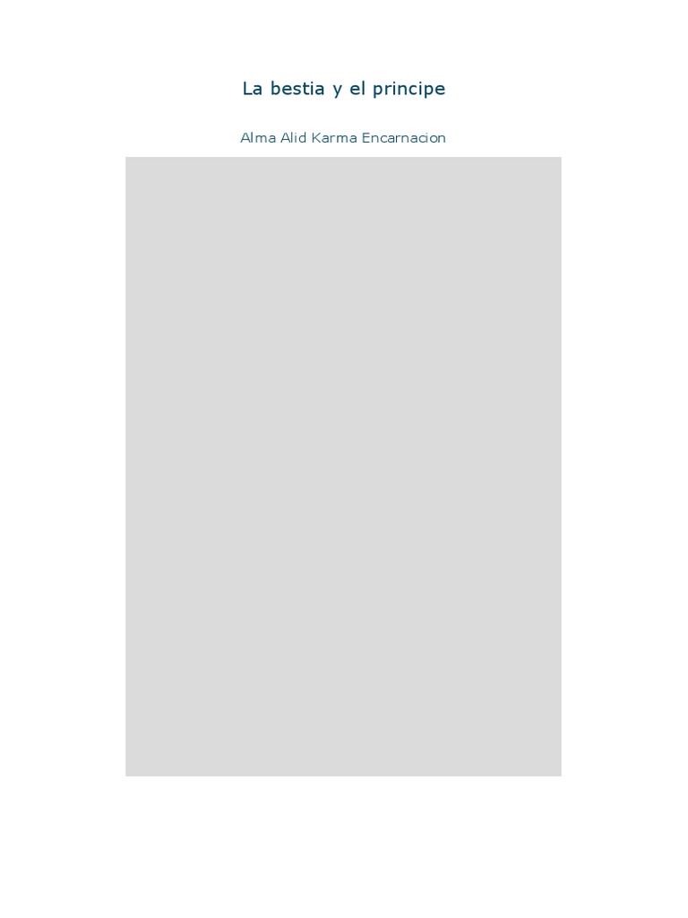La Bestia y El Principe | PDF | Amor