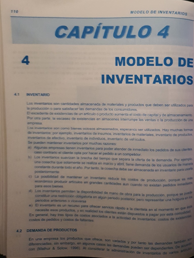 Modelo de Inventarios | PDF