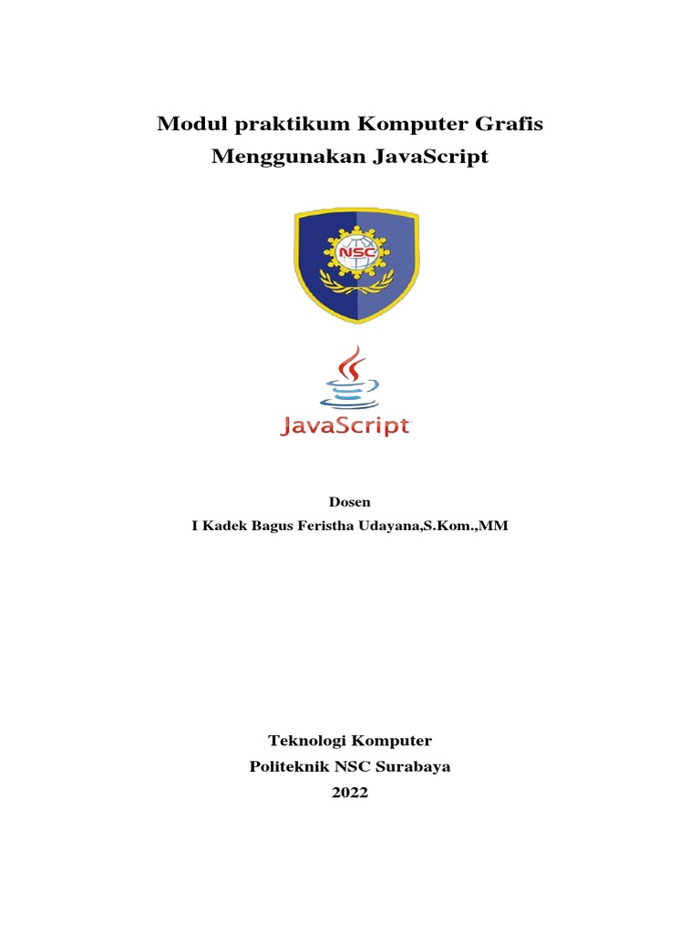 Modul Komputer Grafik Teknologi Komputer Poltek NSC | PDF | Komputer