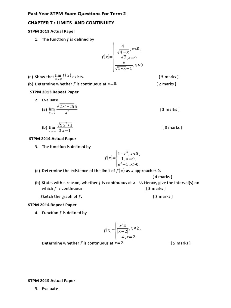 Chapter 7 - Limits | PDF | Mathematical Relations | Mathematical Analysis
