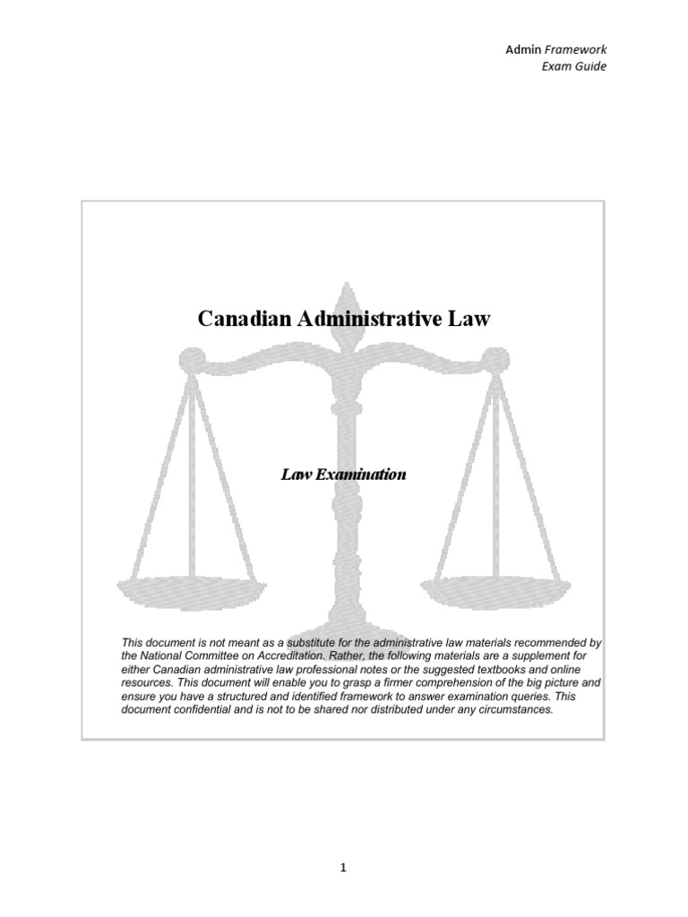 3. Administrative Law framework guide | PDF | Government | Governance
