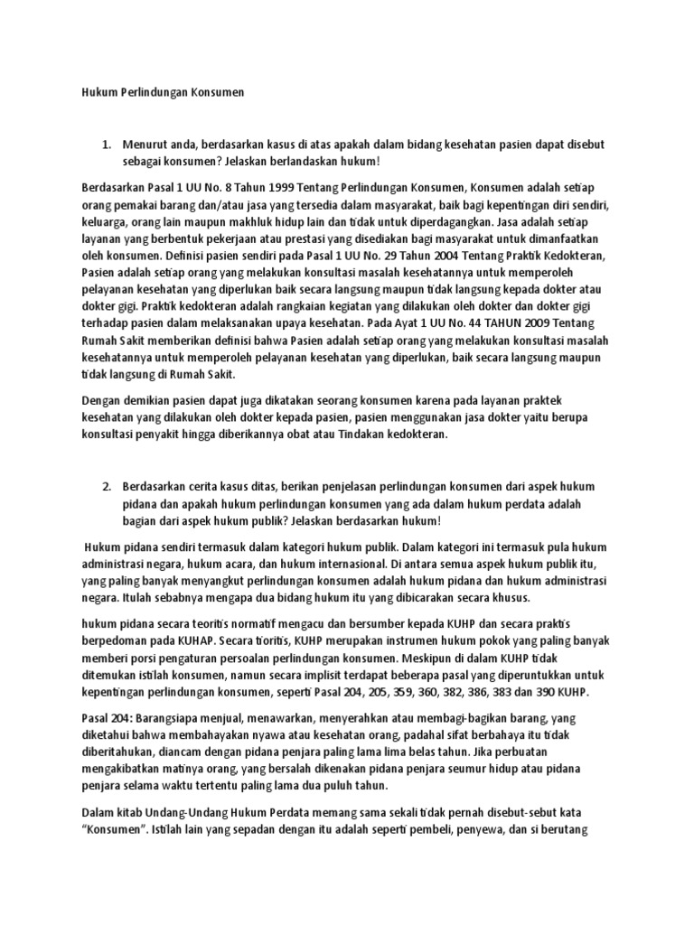 Hukum Perlindungan Konsumen Pdf 