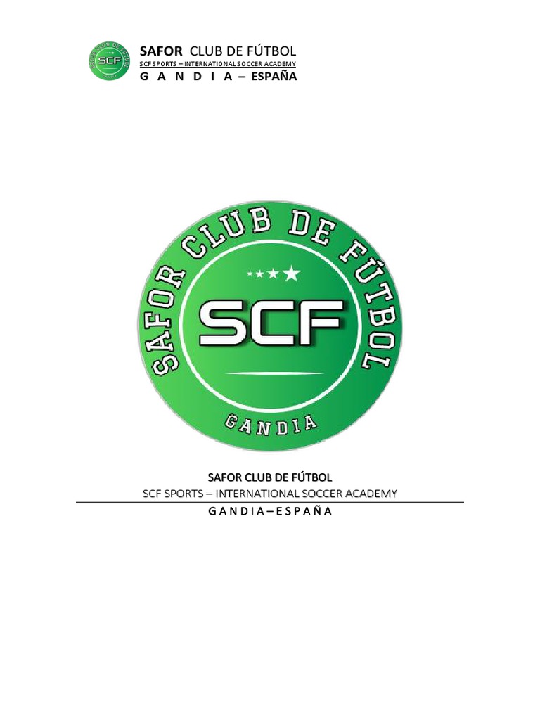 Safor CF: Academia de Fútbol en Gandia | PDF | Asociación de Futbol ...