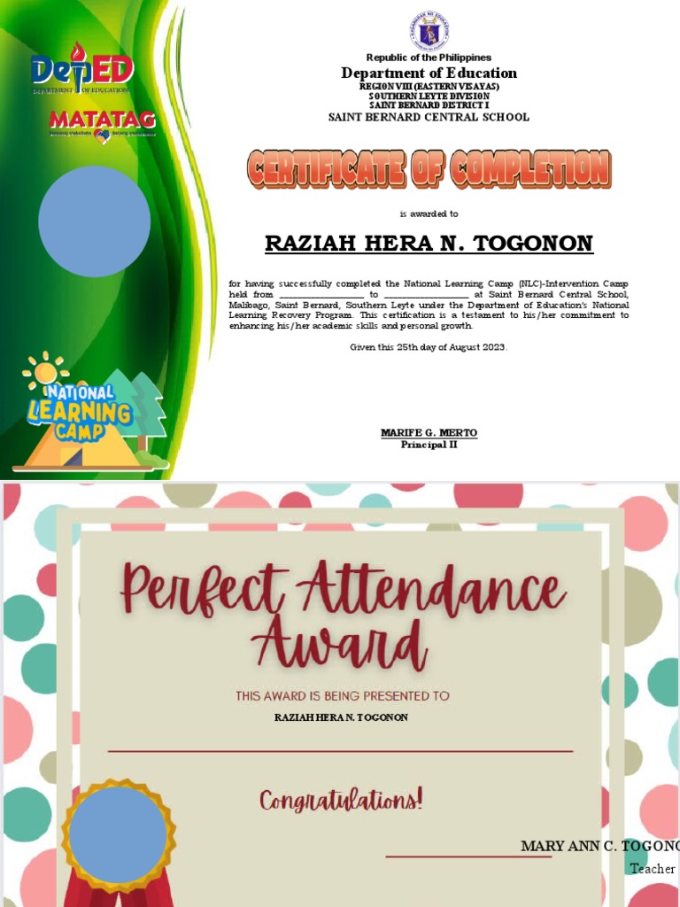 NLC Certificate | PDF