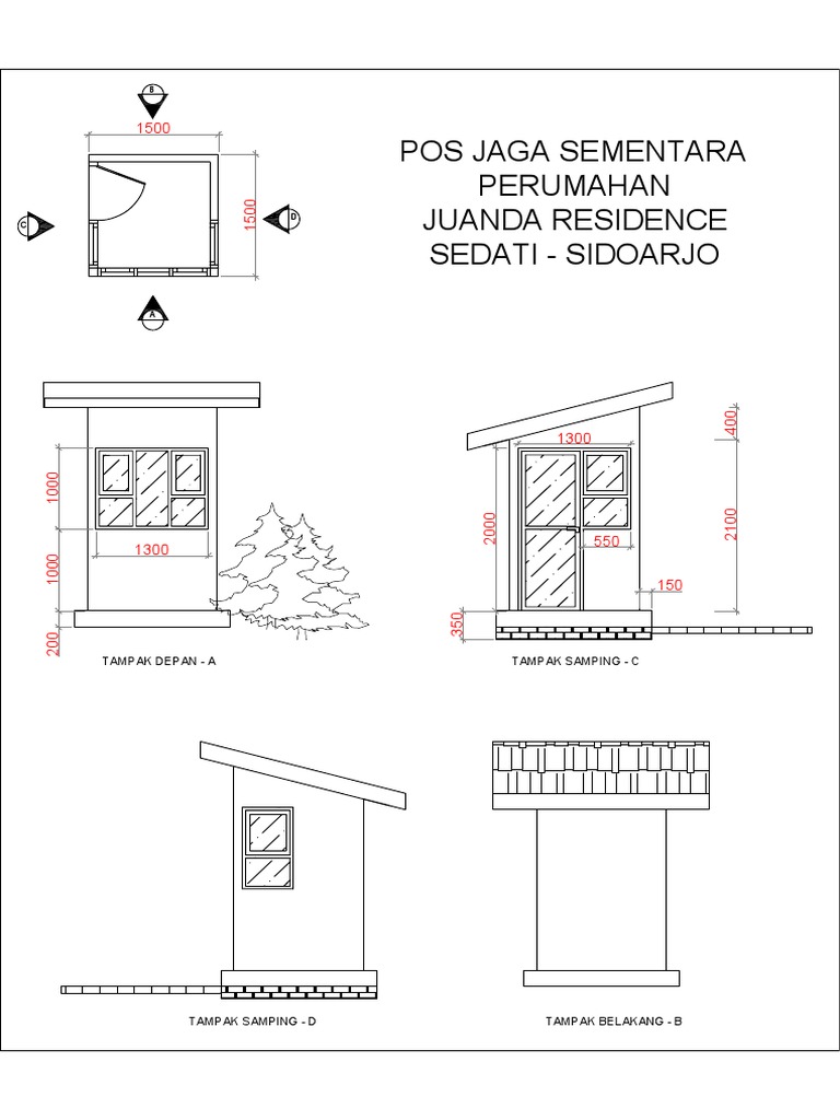 Gambar Pos Jaga - Juanda Residence | PDF