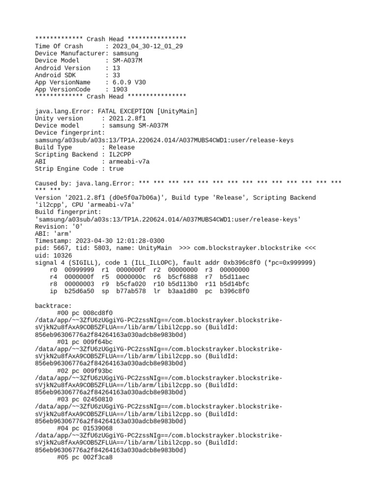 Mod Menu Crash 2023 04 30-12 01 29 | PDF | Android (Operating System ... Mod Menu Crash 2023 04 30-12 01 29 | PDF | Android (Operating System ...