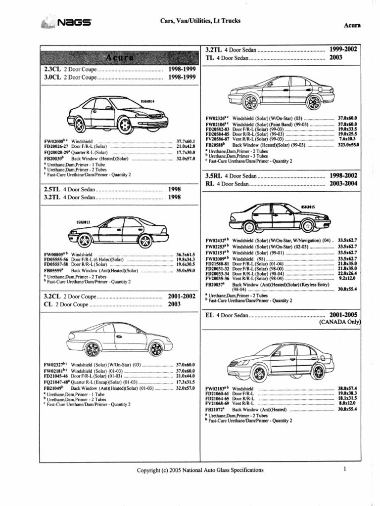 NAGS Auto Glass Catalog Overview | PDF | Motor Vehicle | Automotive ...