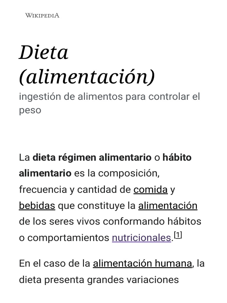 Dieta Humana: Equilibrio y Factores Influyentes | PDF | Relaciones ...