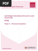Cambridge AS & A Level Accounting 9706 Syllabus | PDF | Mergers And ...