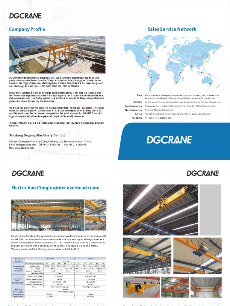 E-Catalog From DGCRANE - Compressed | PDF