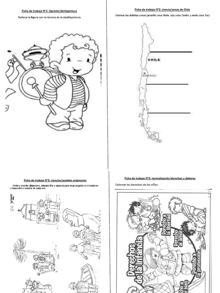 Fichas de Trabajo Fiestas Patrias | PDF