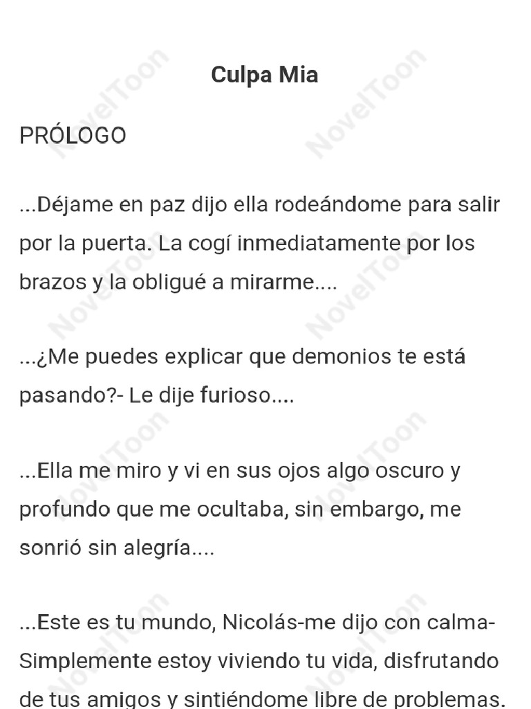 Culpa Mia | PDF