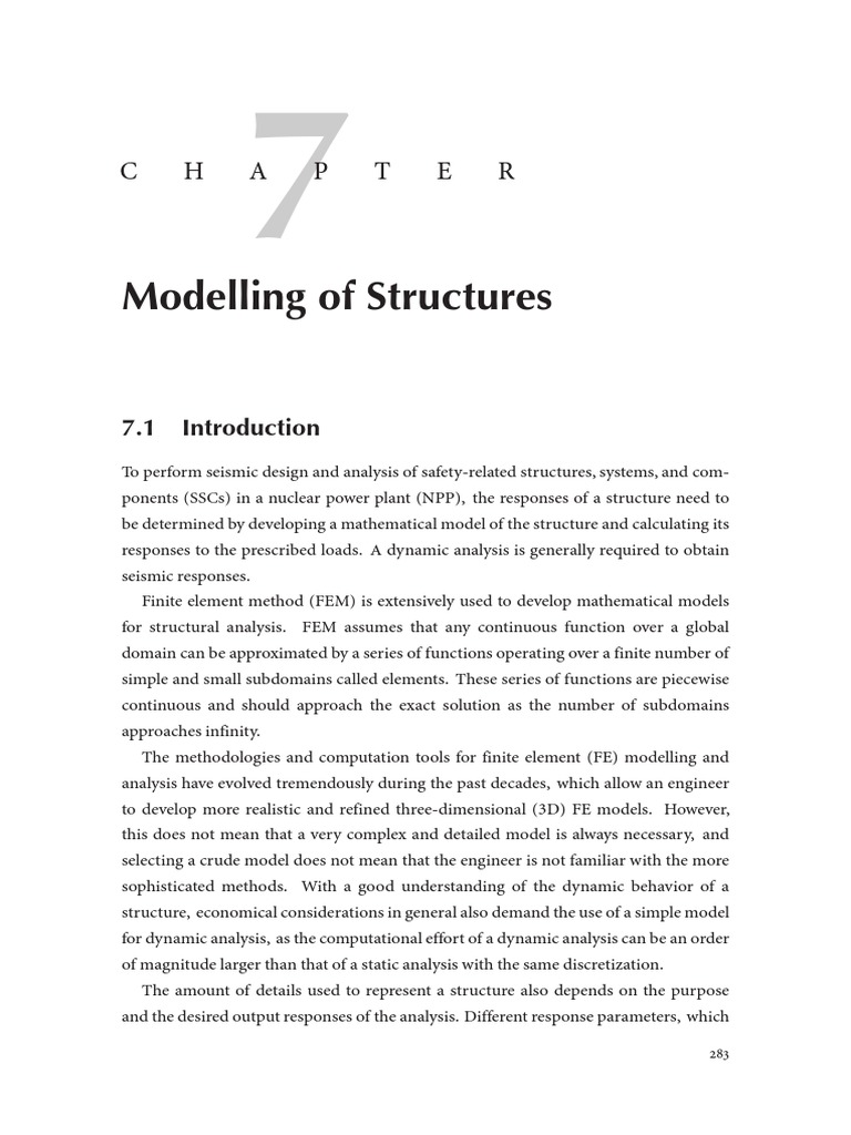 7 - Modelling of Structures | PDF | Beam (Structure) | Finite Element Method