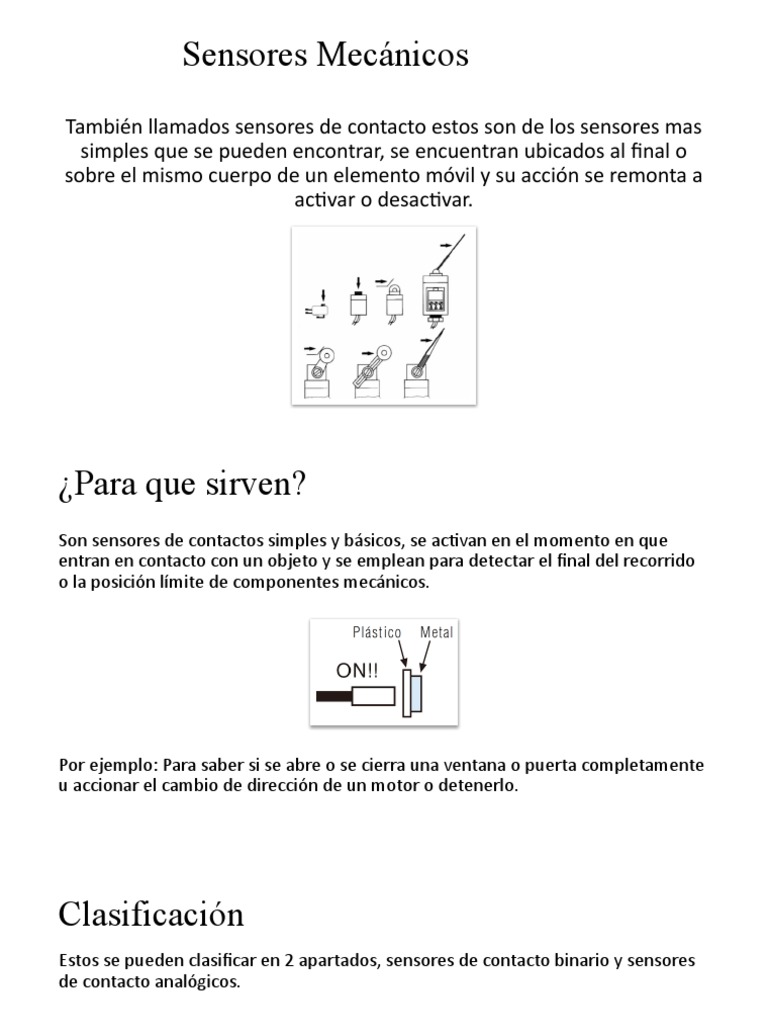 Sensores Mecánicos | PDF