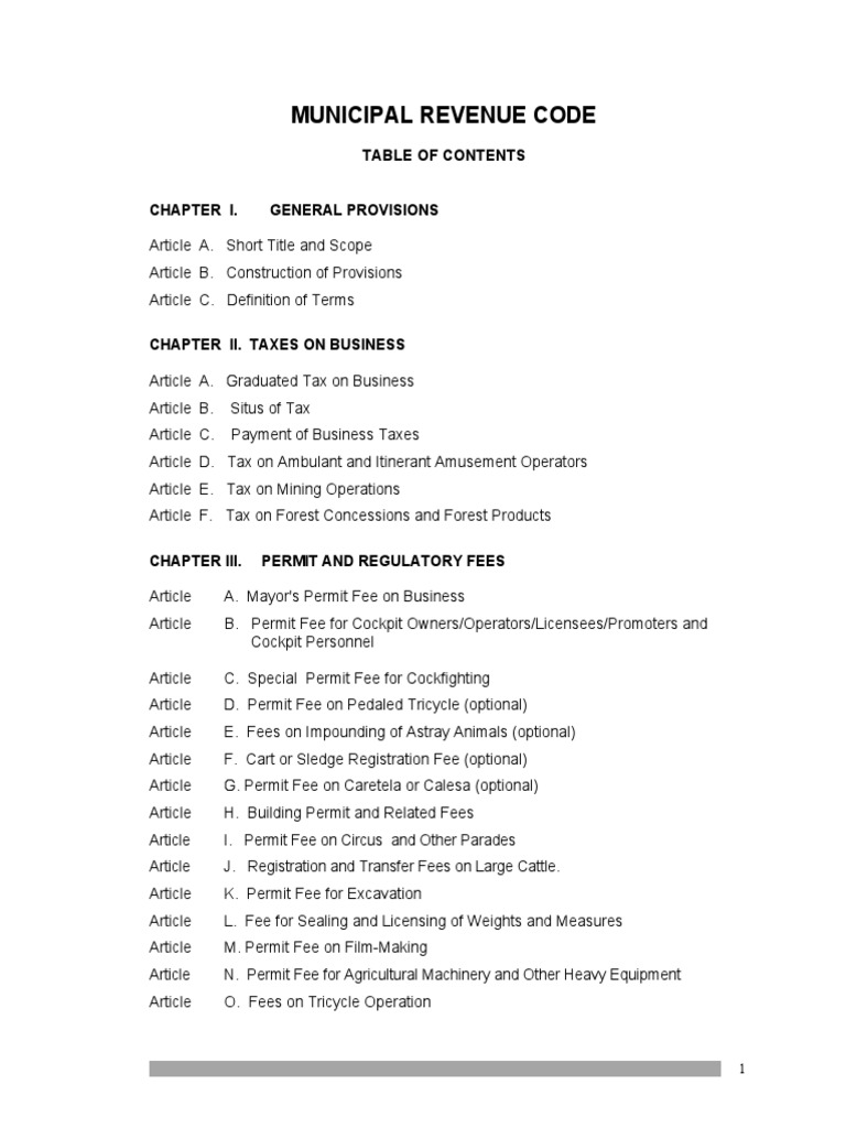 Old Revised Revenue Code | Download Free PDF | Taxes | Business
