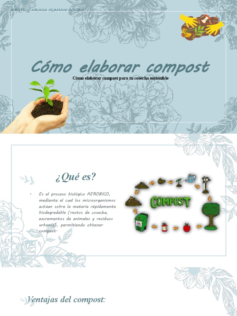 Cómo Elaborar Compost | PDF | Compost | Residuos