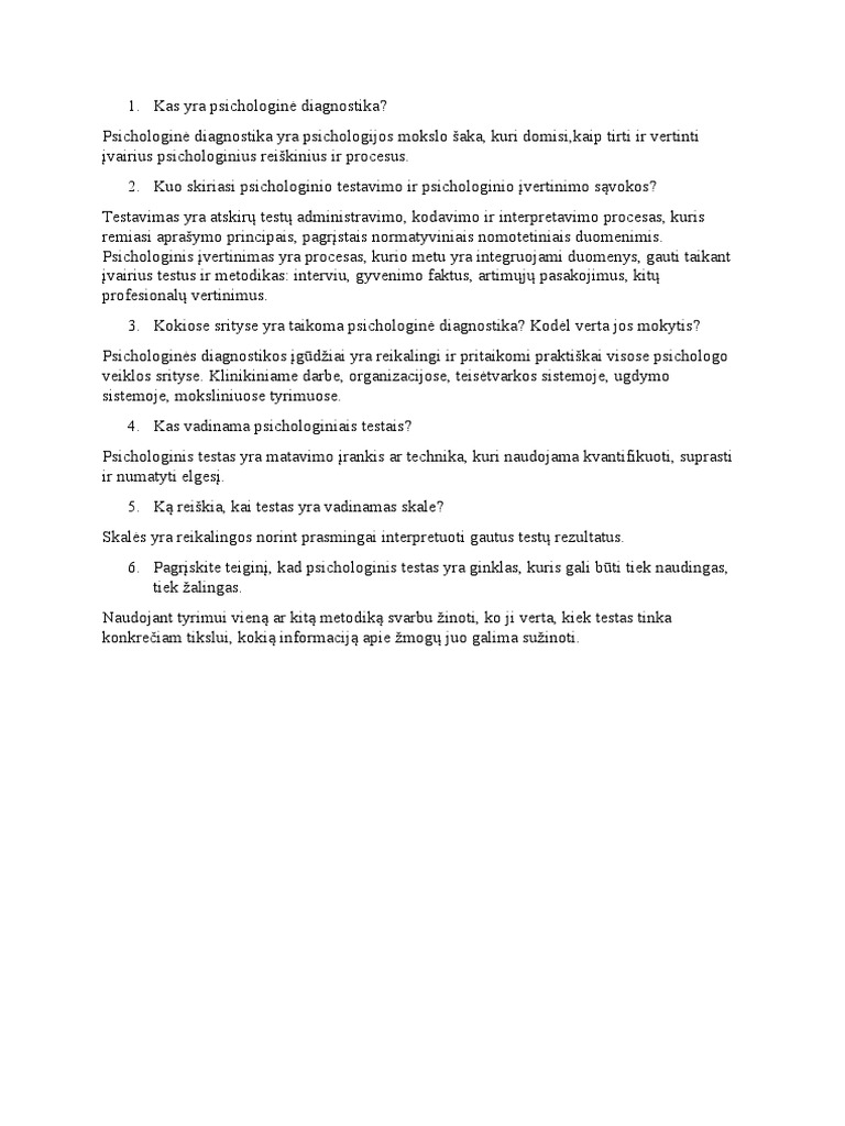 Psichologija 2 | PDF