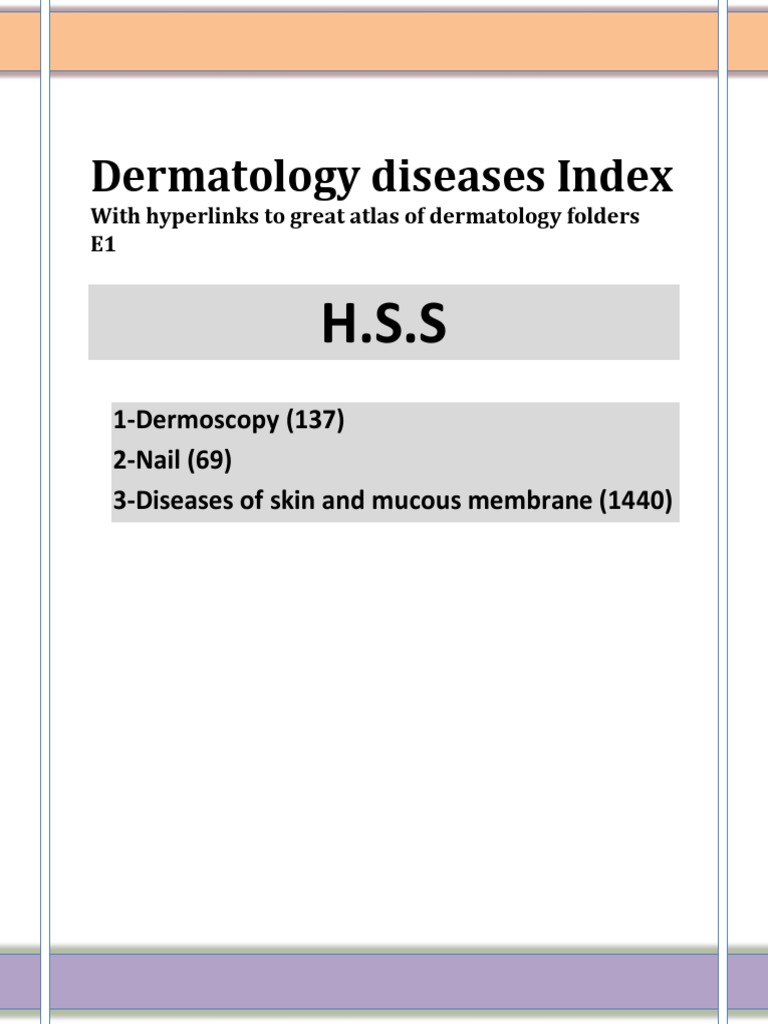 Great Atlas of Dermatology Indexed | PDF | Dermatitis | Lymphoma