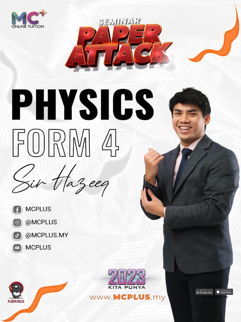 Seminar Paper Attack Form 4 Phy MR Hazeeq 17.07.2023 - Ameerul Hazeeq | PDF | Momentum ...