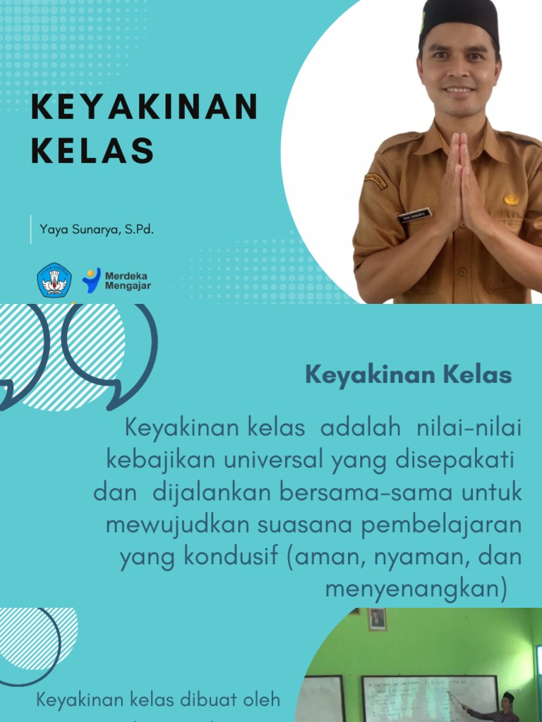 Contoh Keyakinan Kelas dalam Pembelajaran | PDF | Pengembangan Diri ...