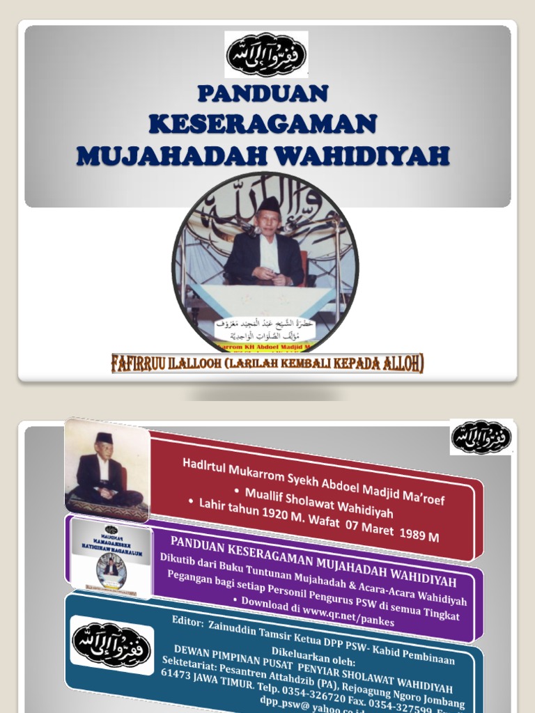 Panduan KESERAGAMAN MUJAHADAH | PDF