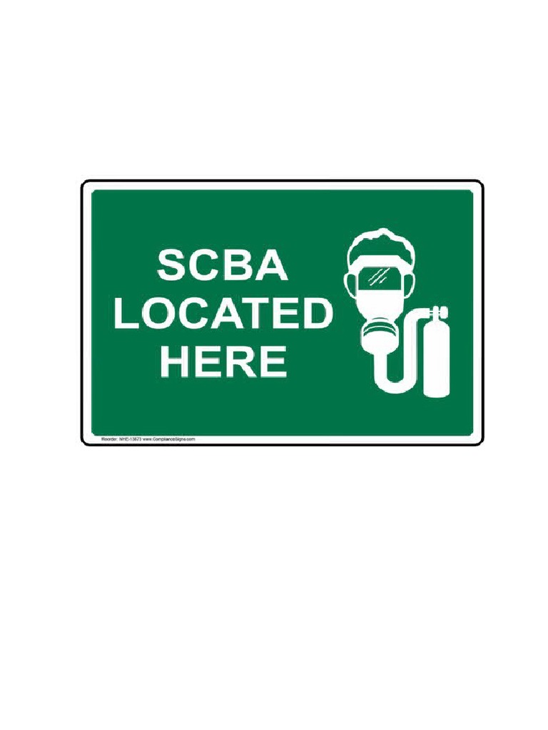 SCBA Signage | PDF