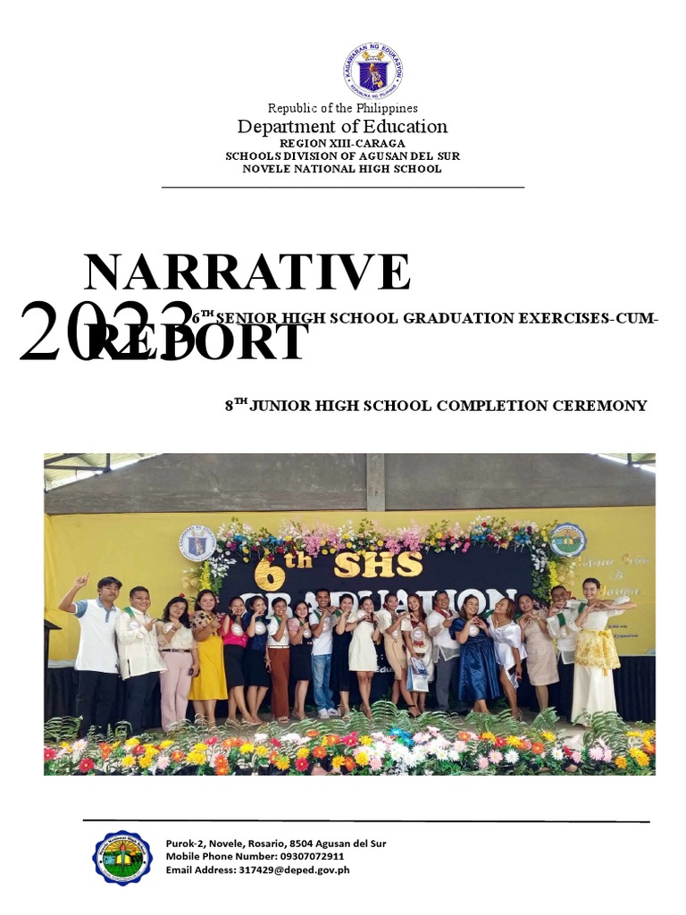 Narrative Report On Graduation Exercises | PDF