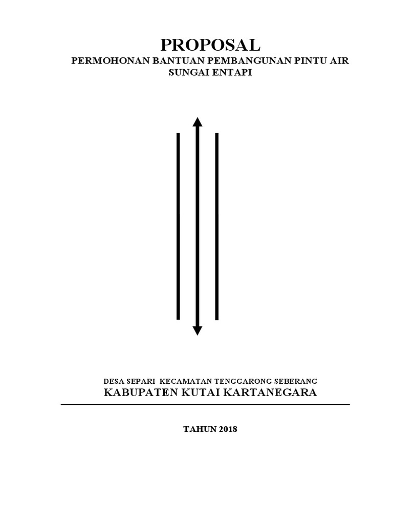 Proposal Pintu Air Ok | PDF