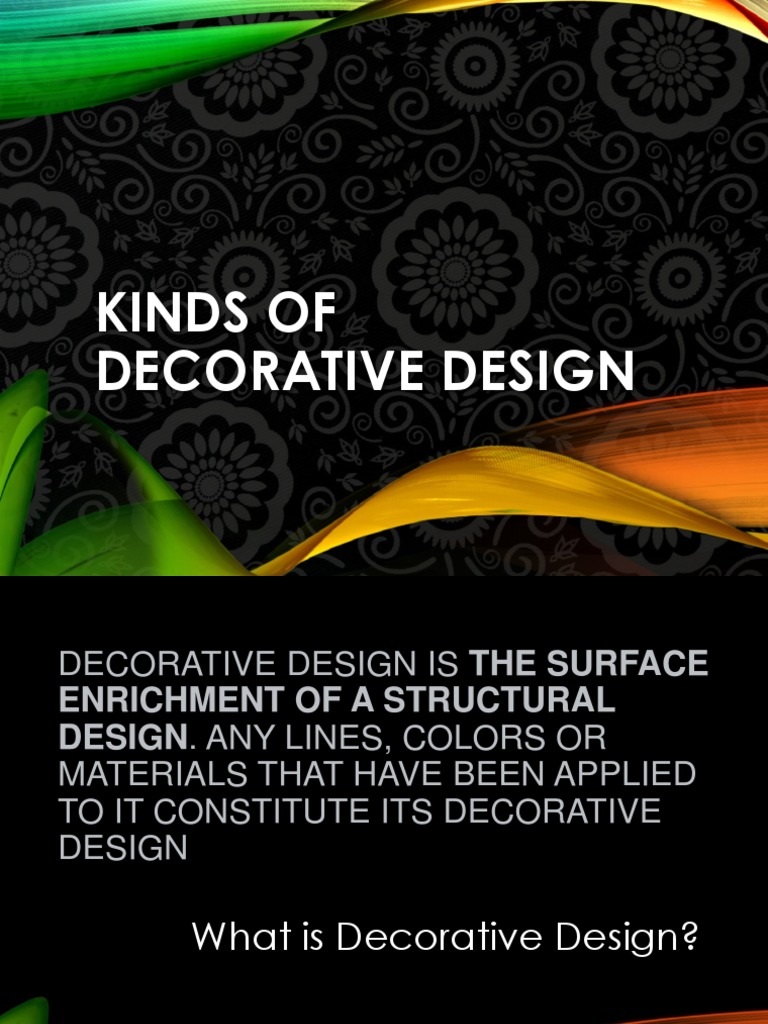 Types of Decorative Design Explained | PDF | Shape | Pattern