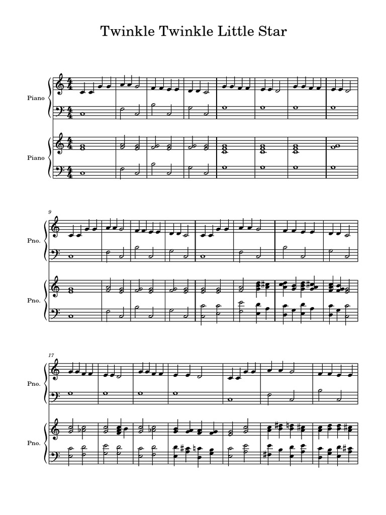 Twinkle Twinkle Little Star | PDF