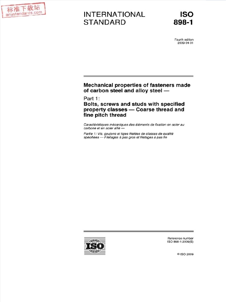 Documents - Pub - Iso 898 Version Completa | PDF