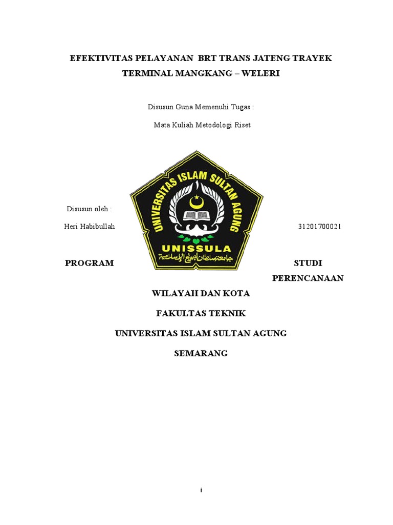Laporan Metodologi Riset | PDF