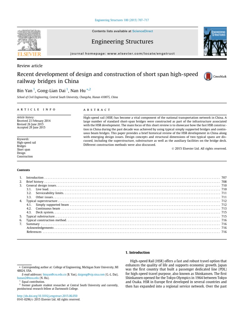 China High-Speed Rail Bridge Design | PDF | High Speed Rail | Deep ...
