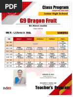 Timetable - Grade 8 | PDF