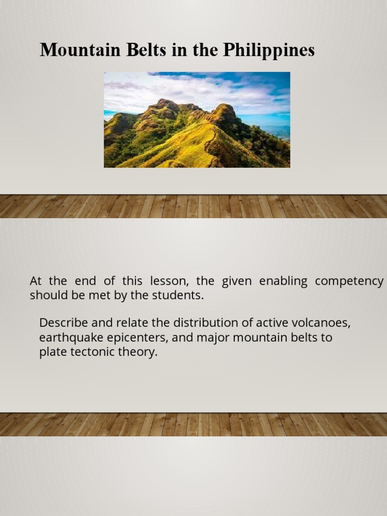 Mountain Belts in The Philippines | PDF | Mountains | Luzon