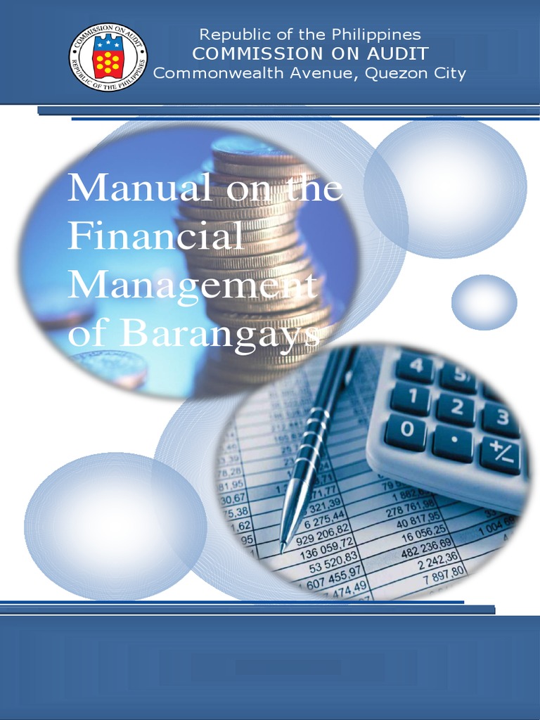 BARANGAY MANUAL - 01-Cover | PDF | Depreciation | Cost