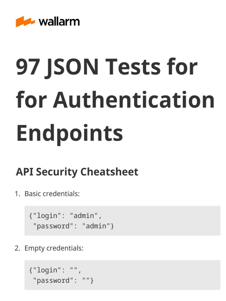 Json Endpoints For Sensitive Info | PDF | Password | Login