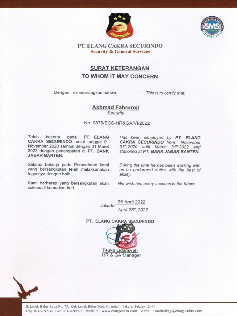 Paklaring Indri | PDF