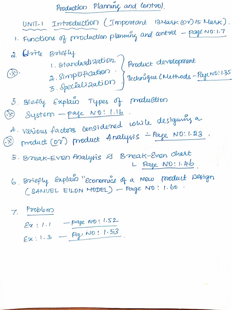 PPC Important Questions | PDF