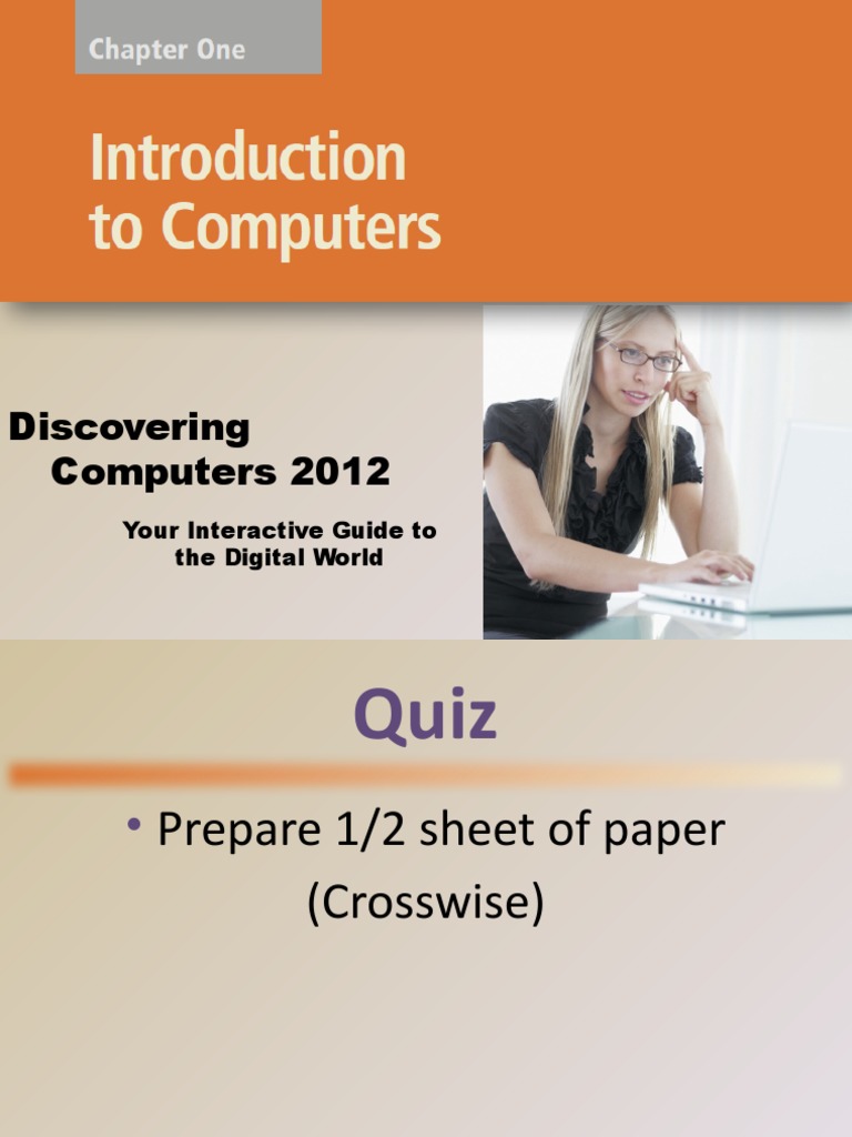 Chapter01 Introduction To Computers - Quiz | PDF | Mobile Device | Personal Computers